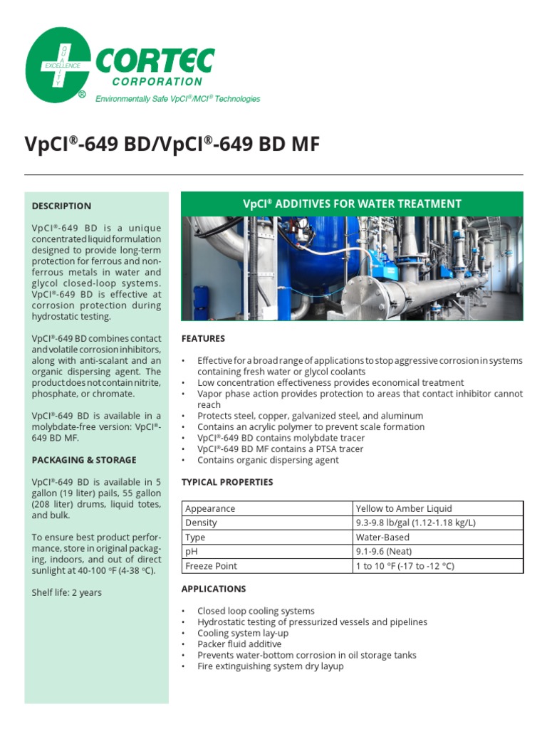 VpCI-649 BD | PDF | Corrosion | Chemistry