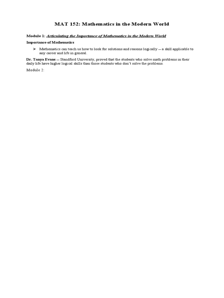 Mat 152 | PDF | Science & Mathematics