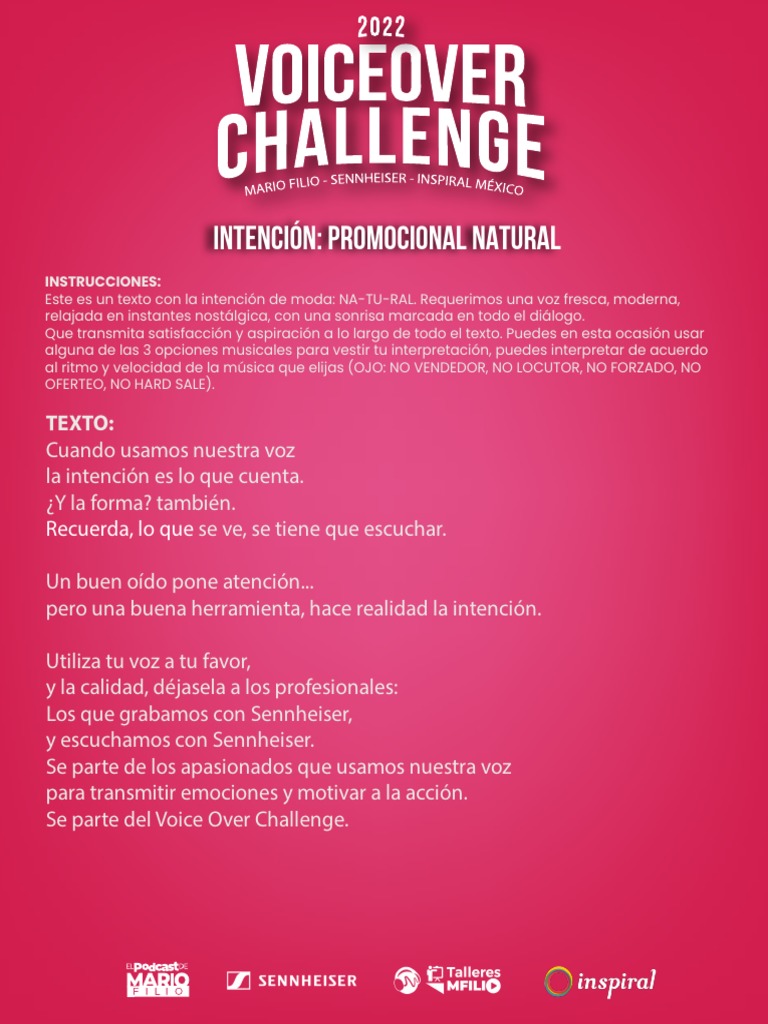 GUIÓN PROMOCIONAL NATURAL ETAPA 1 VOC | PDF