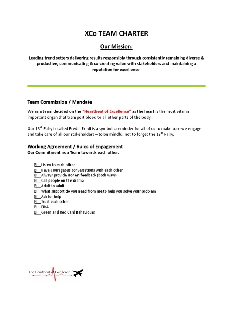 Team Charter Sample | PDF | Customer Satisfaction | Business Economics