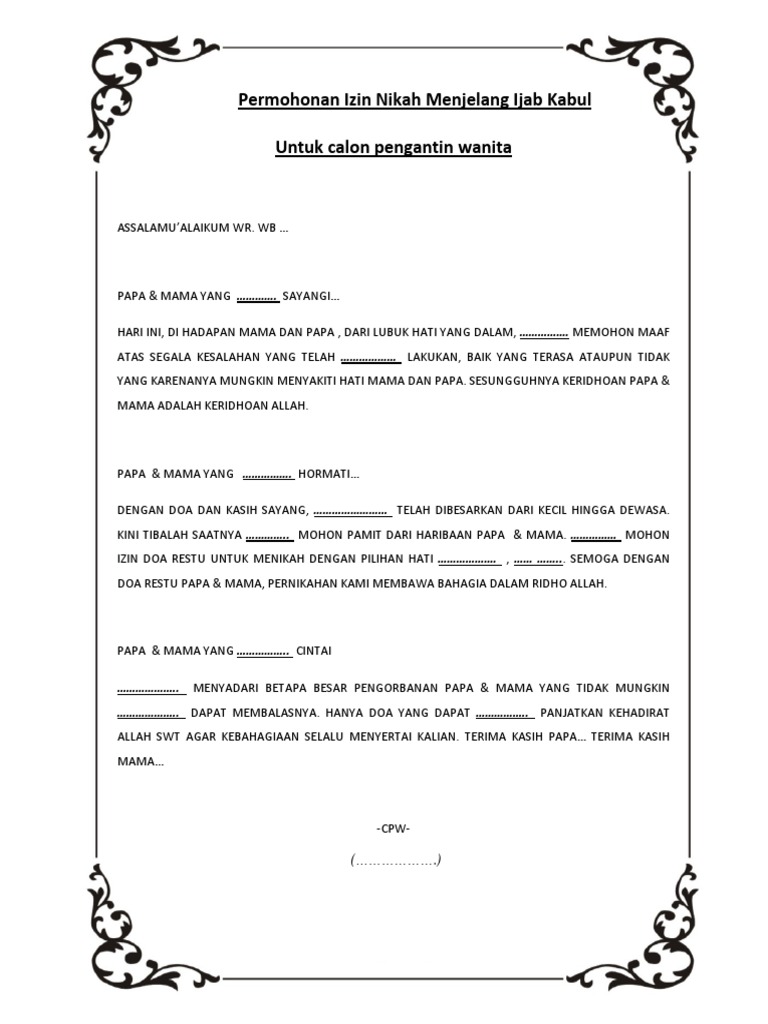 Teks MC Pernikahan | PDF