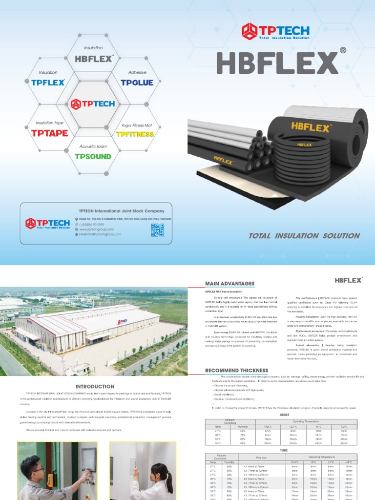HBFLEX Catalogue EN | Download Free PDF | Duct (Flow) | Thermal Insulation