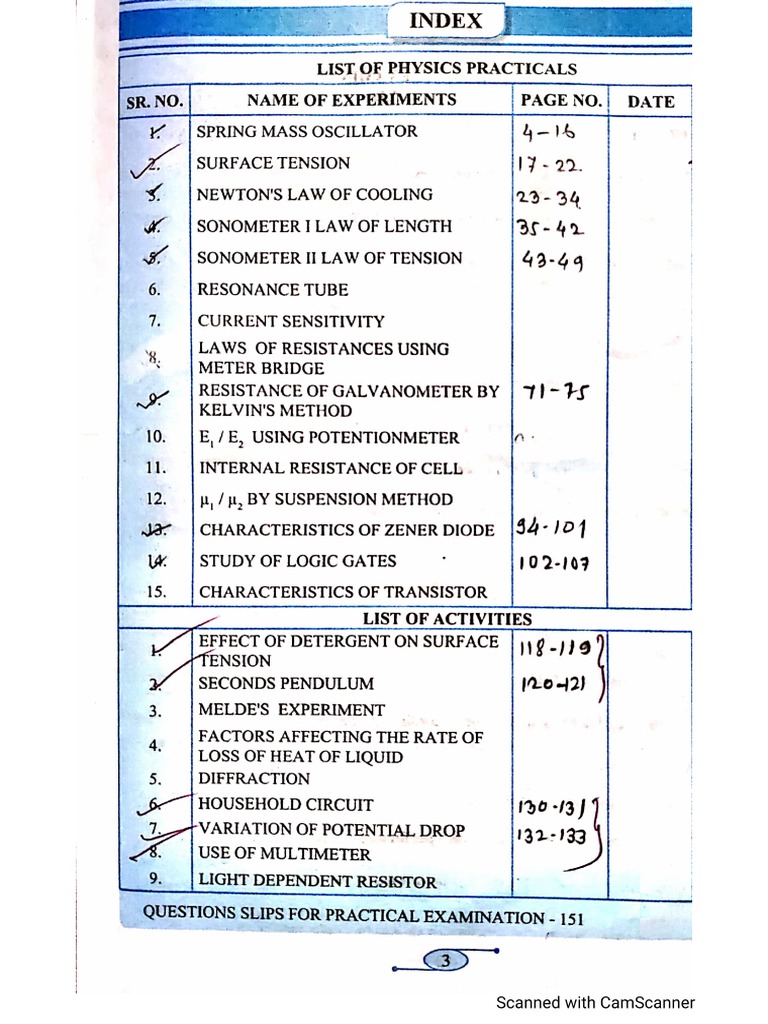 12th Physics Practical | PDF