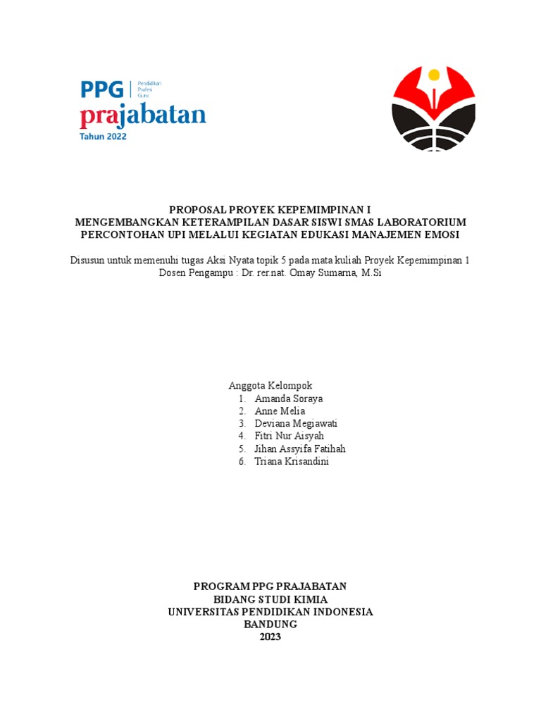 Anne Melia - Aksi Nyata (Proposal) | PDF