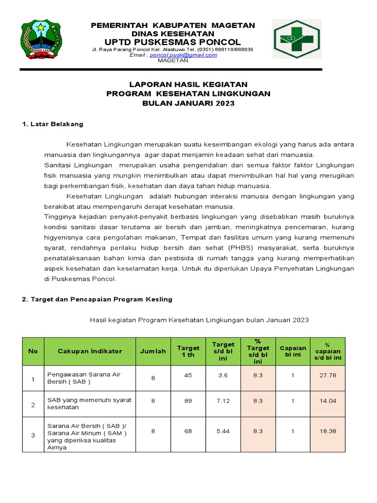 LHK KESLING Januari 2023 | PDF