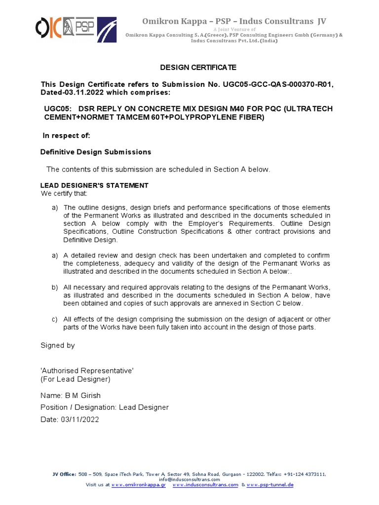 Design Certificate | PDF | Business Law | Government