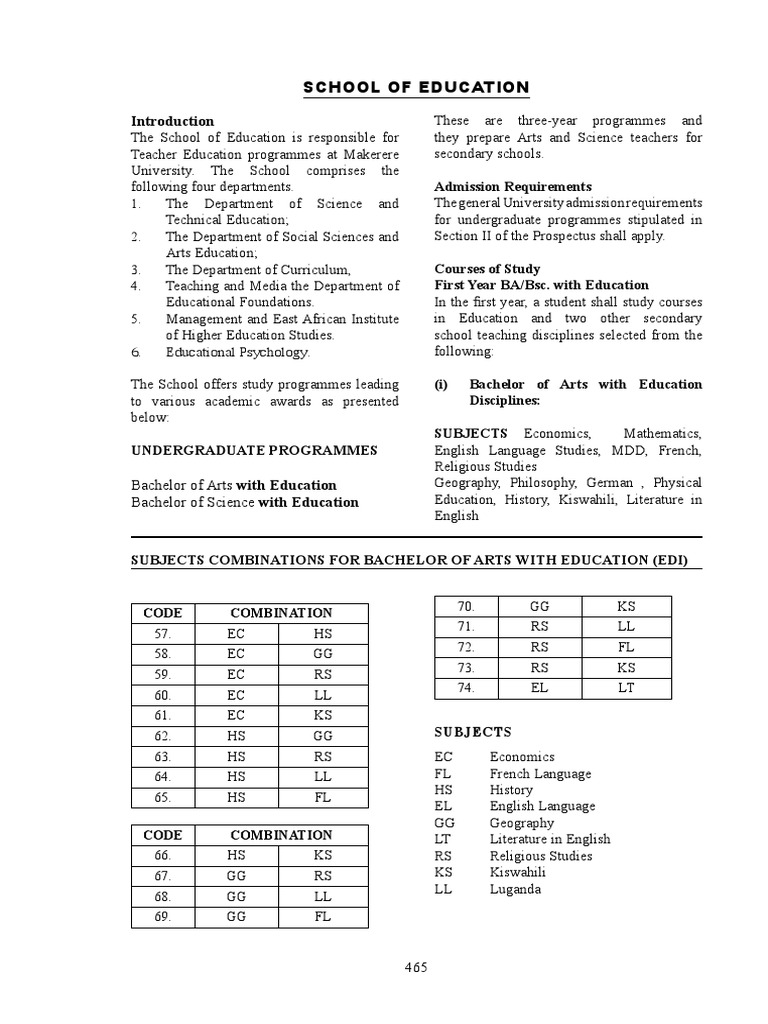 Bachelor of Arts With Education | PDF | Bachelor's Degree | Bachelor Of ...