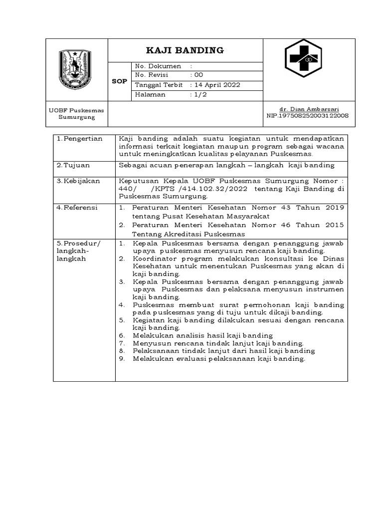 Sop Kaji Banding | PDF
