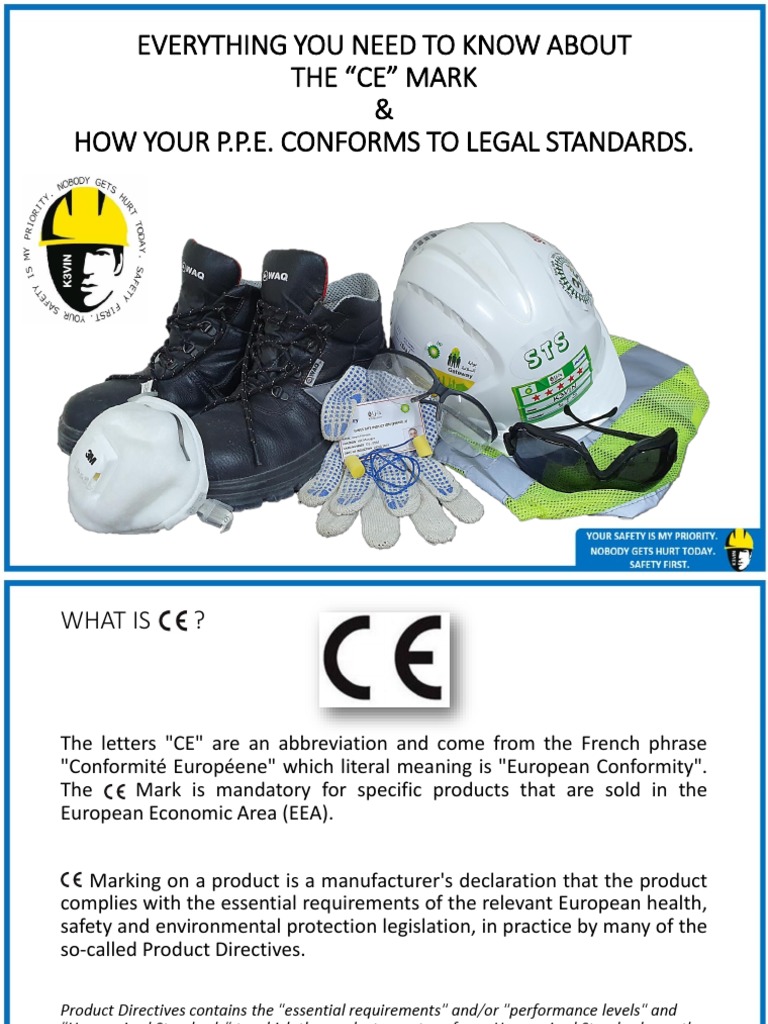 CE - Mark - How Your PPE's Conform To Legal Standards | PDF | Personal Protective Equipment ...