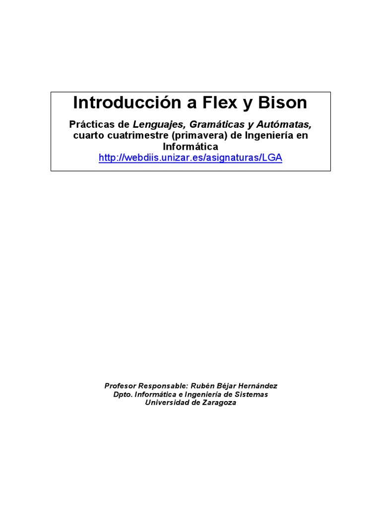 Intro Flex Bison | PDF | Informática