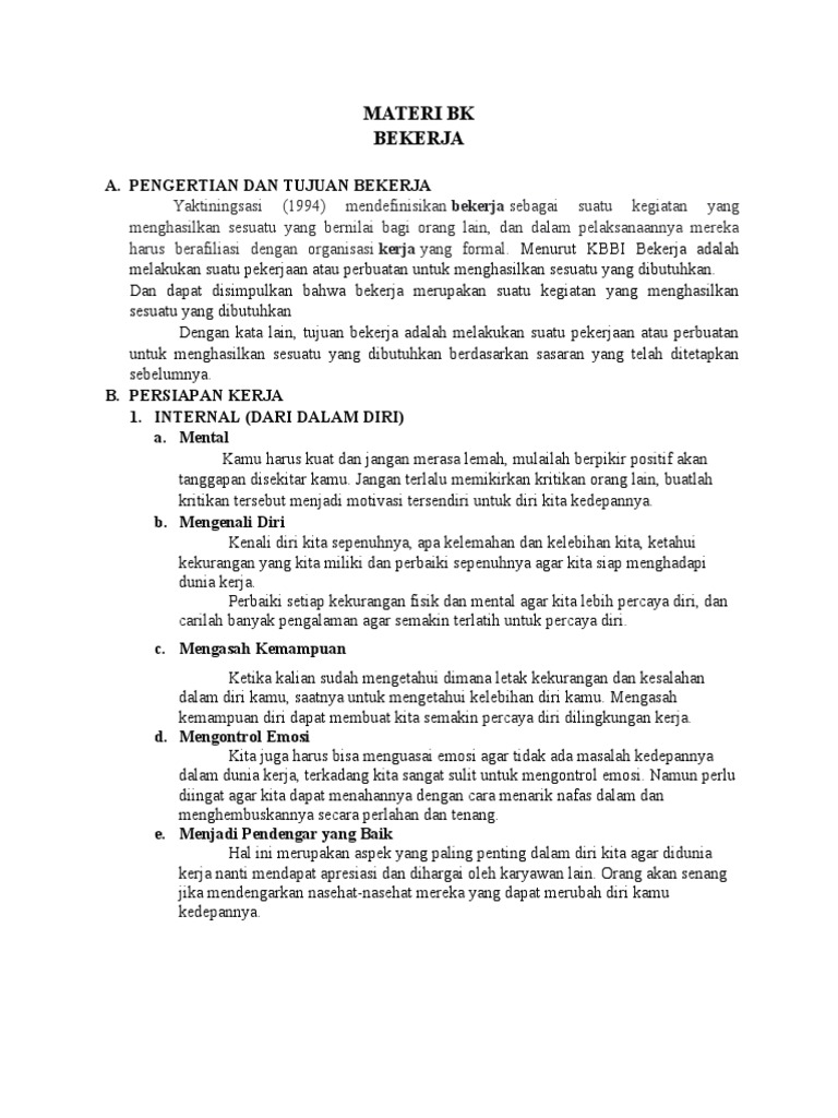 Materi BK | PDF