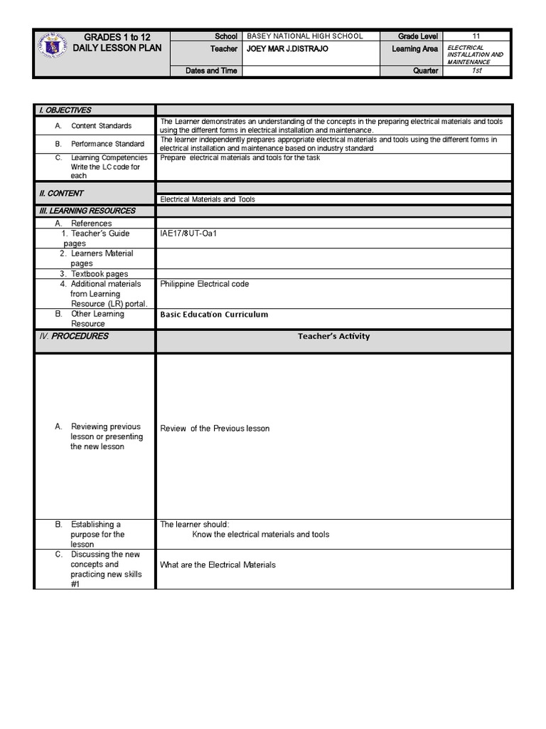 Blank DLL | Download Free PDF | Learning | Teachers