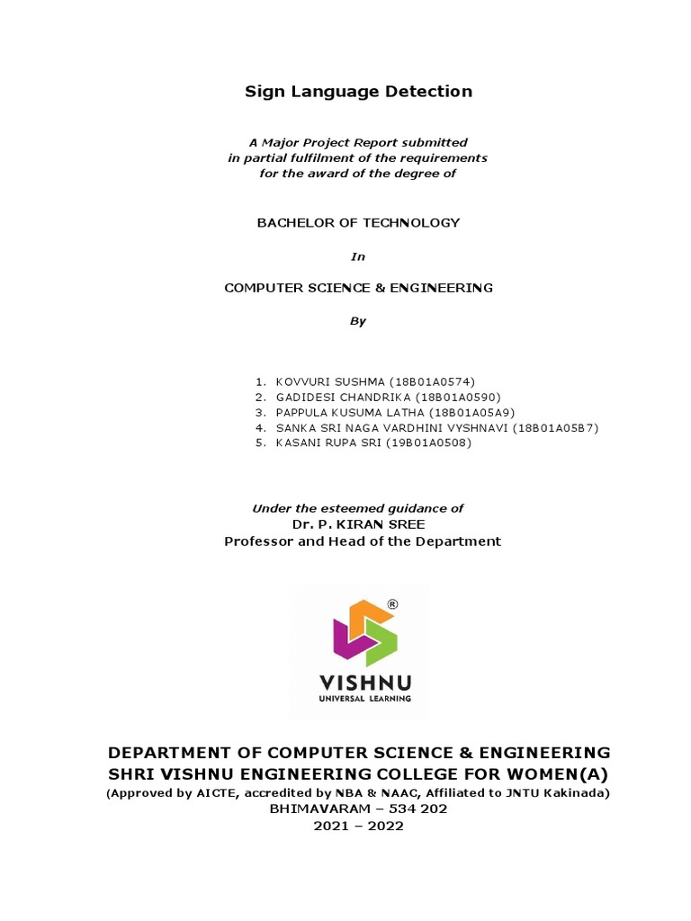 Sign Language Detection Project Report | PDF | Software Testing | Use Case