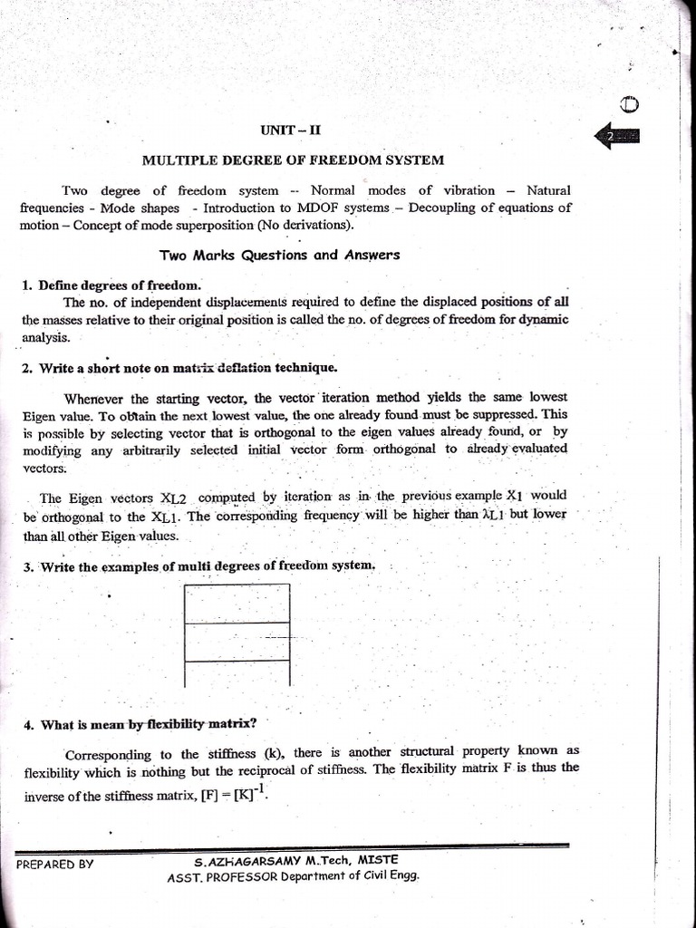 BDS Unit 2 - NoRestriction | PDF | Matrix (Mathematics) | Oscillation