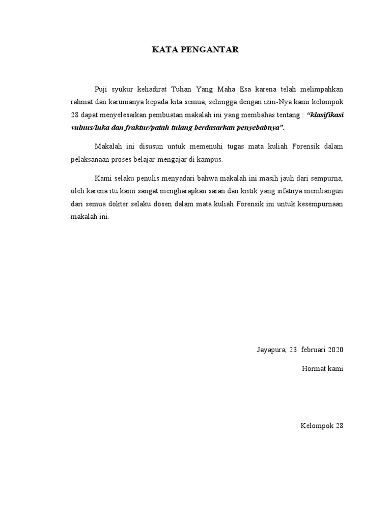 KLASIFIKASI DAN JENIS VULNUS DAN FRAKTUR | PDF