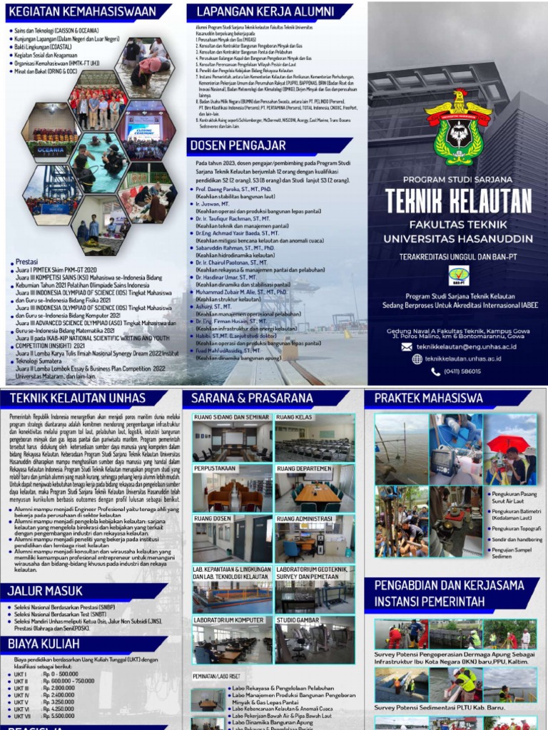Brosur Program Studi Teknik Kelautan (S1) | PDF