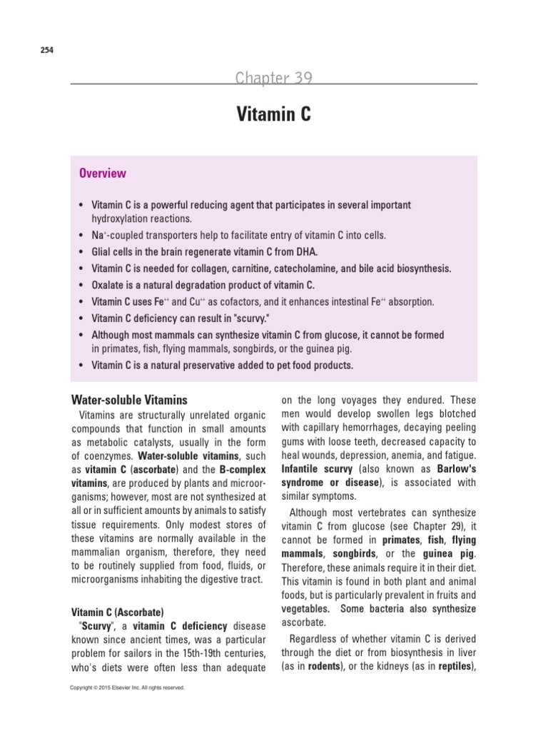 Engel King 2015 | PDF | Vitamin C | Vitamin