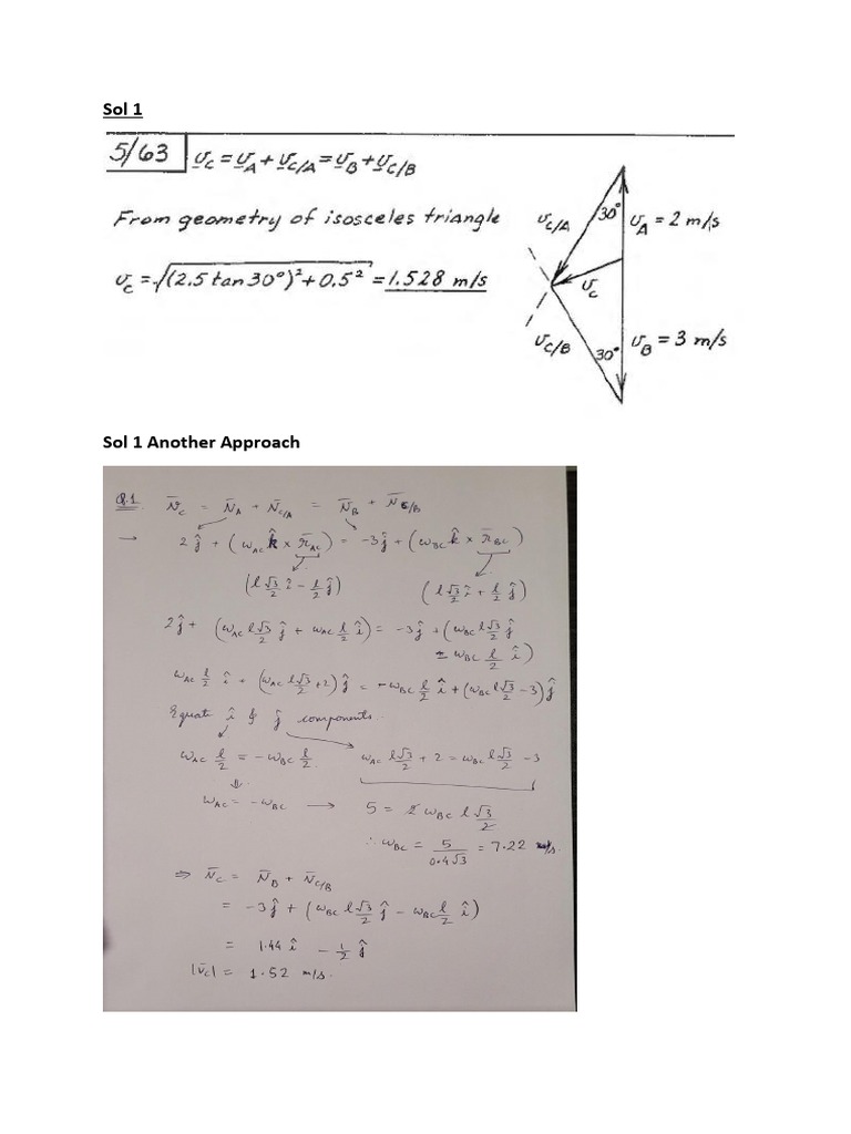 Tut 2 Sol | Download Free PDF | Acceleration | Euclidean Vector