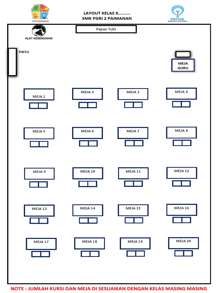 Layout Denah Ruang Kelas | PDF