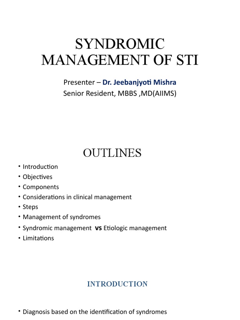 Syndromic Management of STIs in Kenya | PDF | Sexually Transmitted ...