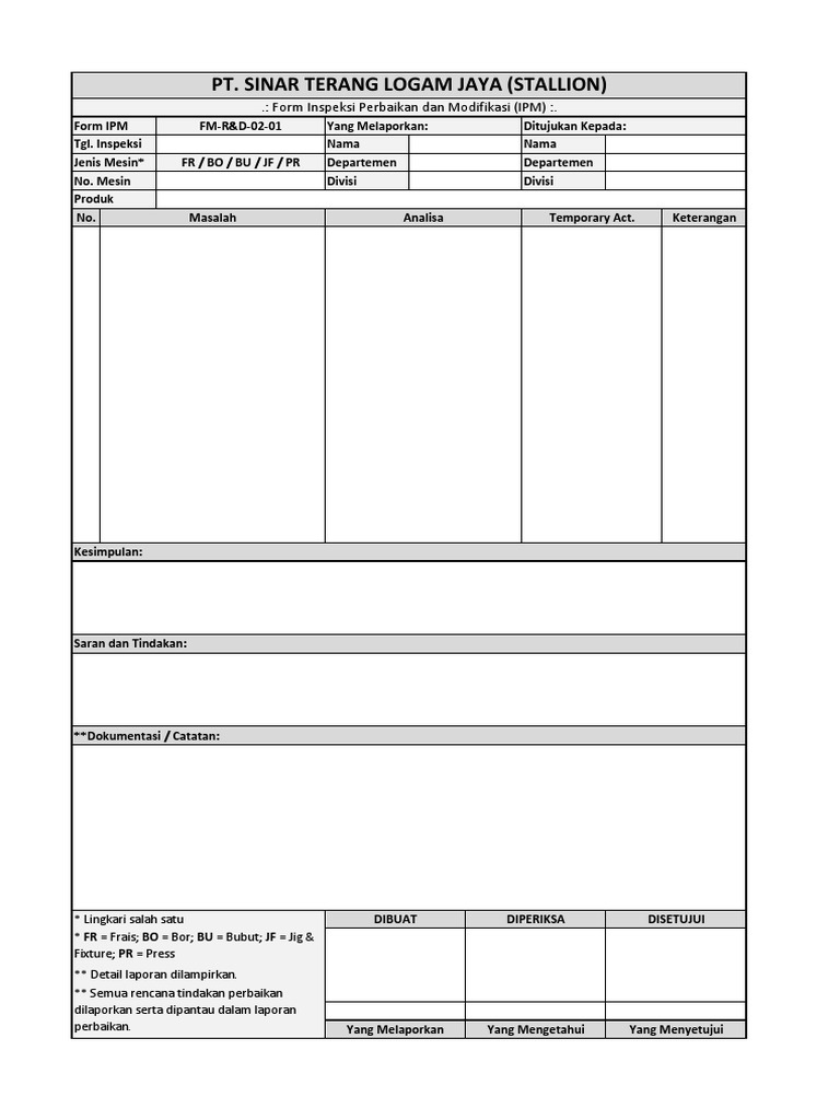 Form IPM | PDF | Teknologi & Rekayasa