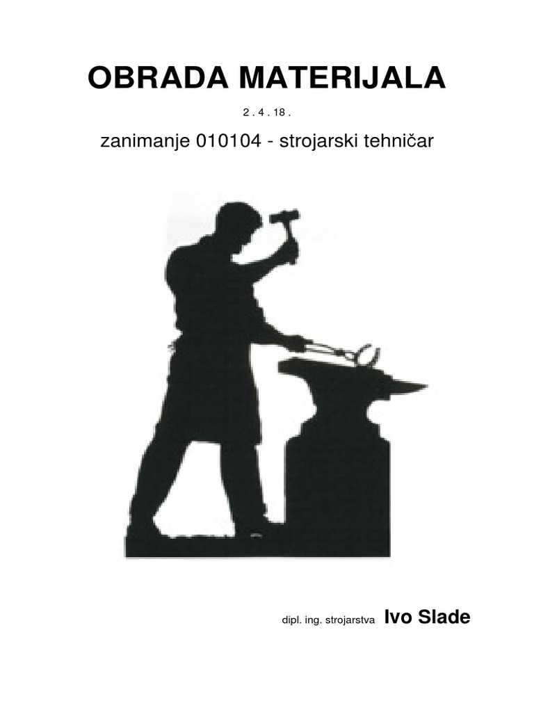 Skripta - Obrada Materijala I - I Dio | PDF