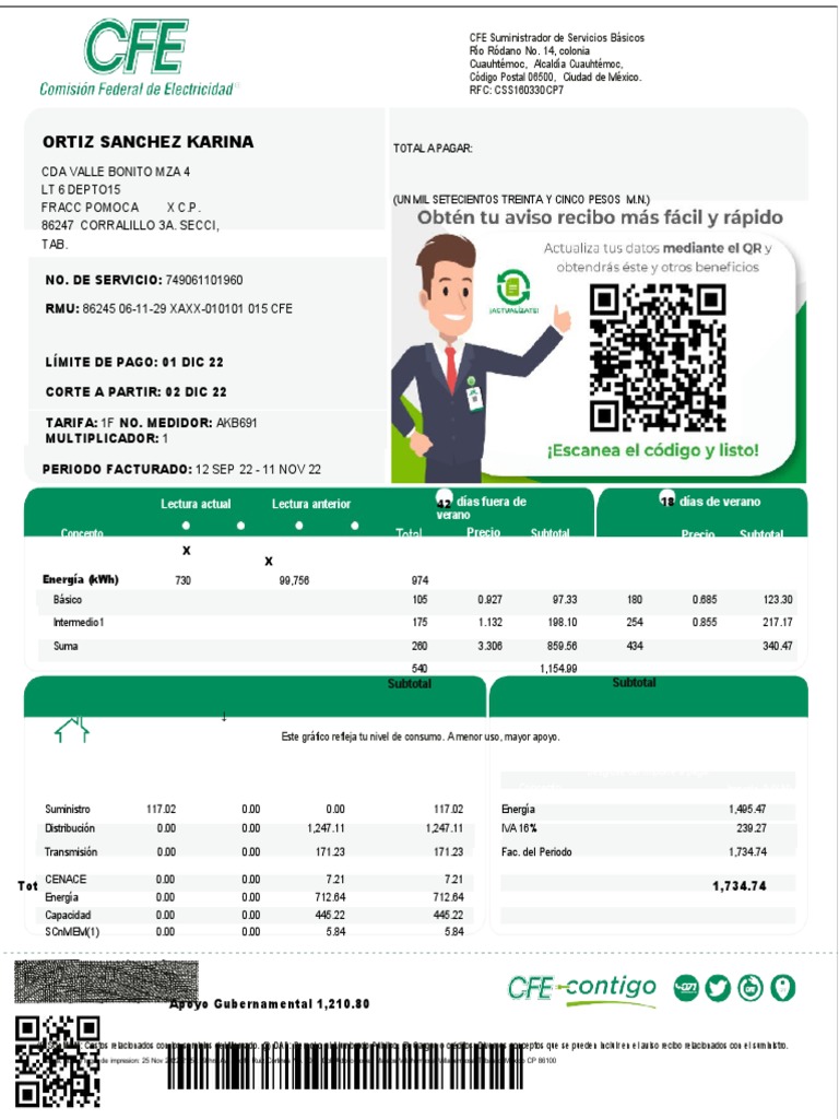 Recibo De Luz Para Editar Pdf Recibo De Luz Plantillas De Cv