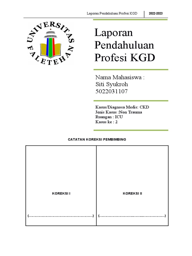 LP CKD Icu Rsub | PDF | Sains & Matematika | Kesehatan Holistik