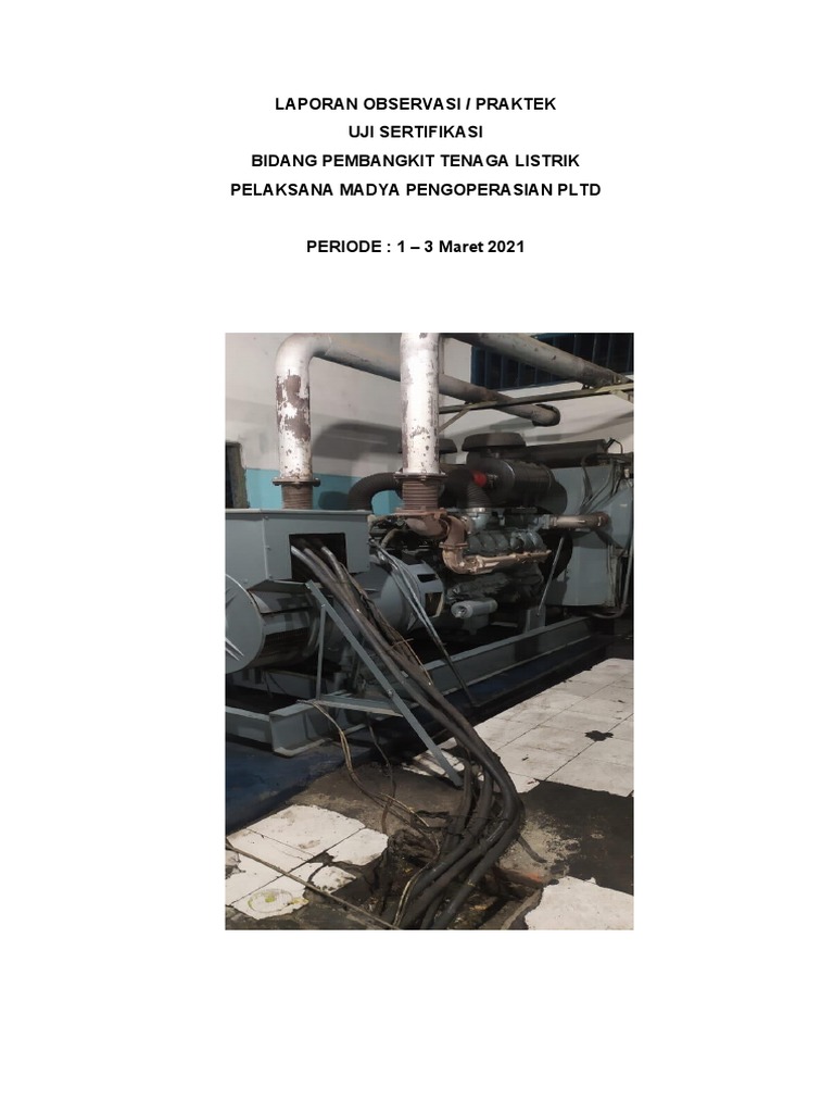 LAPORAN PRAKTEK OPS PLTD-dikonversi | PDF