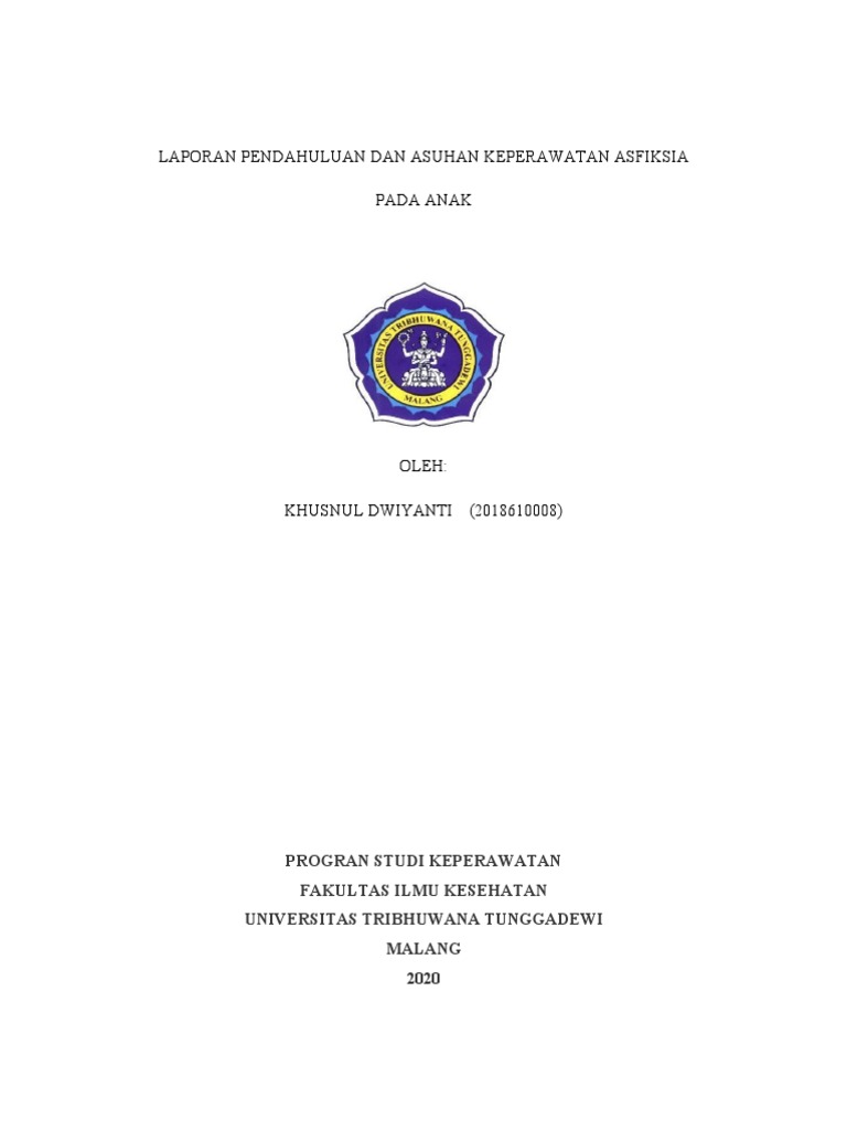 Khusnul Dwiyanti Lp+Askep Asfiksia | PDF | Sains & Matematika