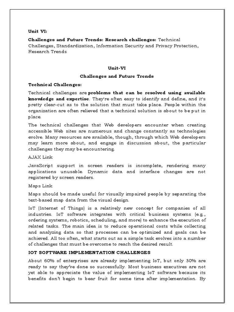 R18 IT - Internet of Things (IoT) Unit-VI | PDF | Internet Of Things ...