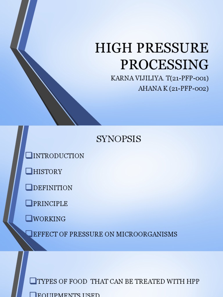 High Pressure Processing | PDF | Food Science | Food And Drink High Pressure Processing | PDF | Food Science | Food And Drink