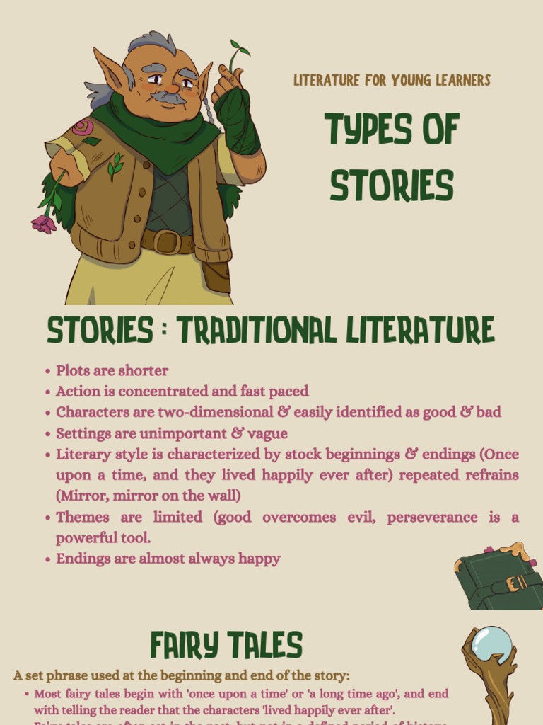 Types of Stories 1 | PDF | Fairy Tales | Fairies