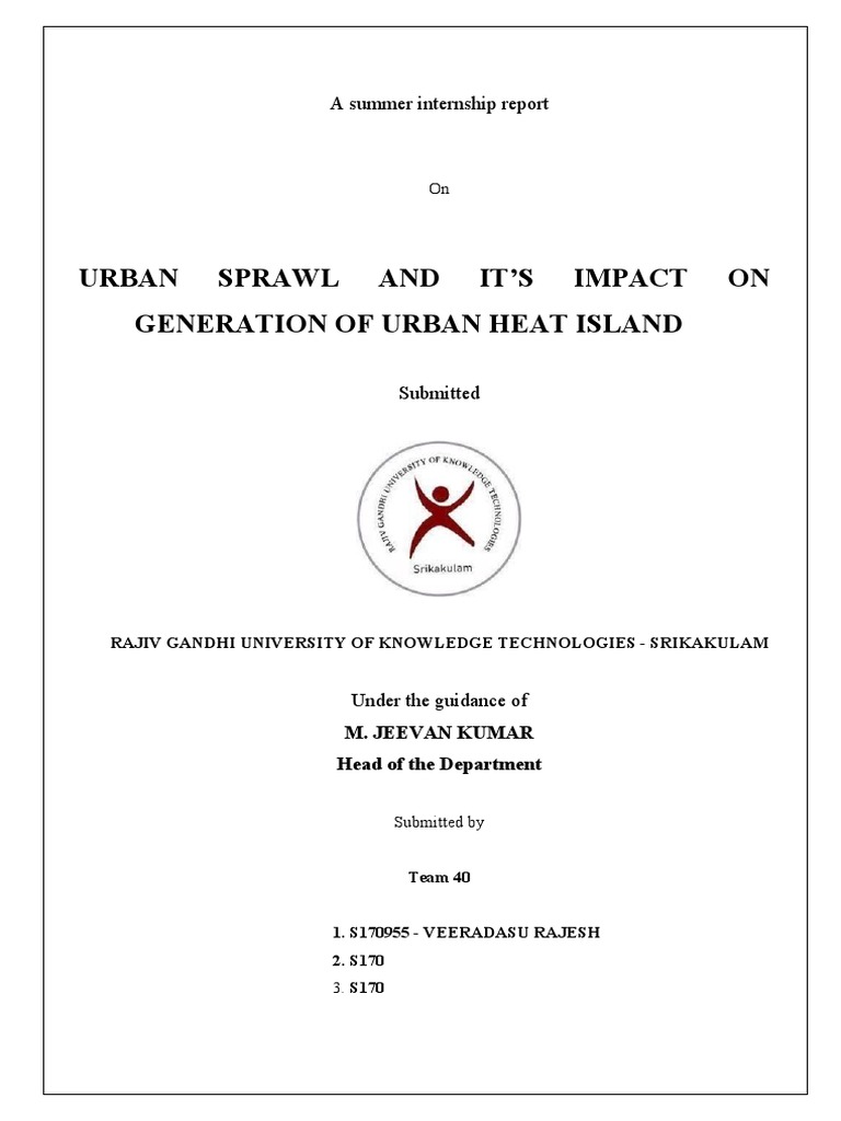 Summer Internship Report | PDF | Arc Gis | Geographic Information System