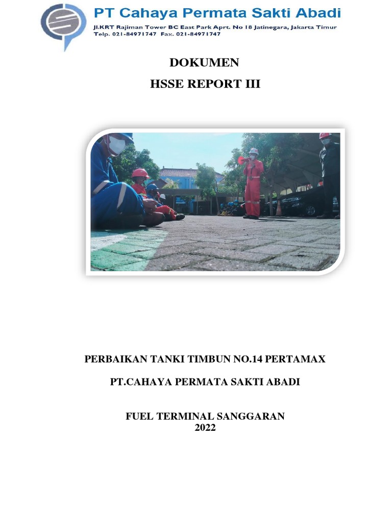 Hse Report Jan 22 | PDF