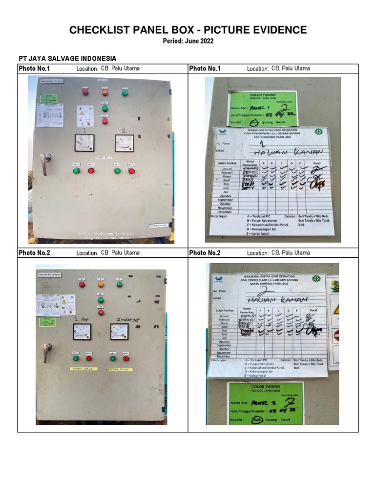 DB Box Checklist - June 2022 | PDF