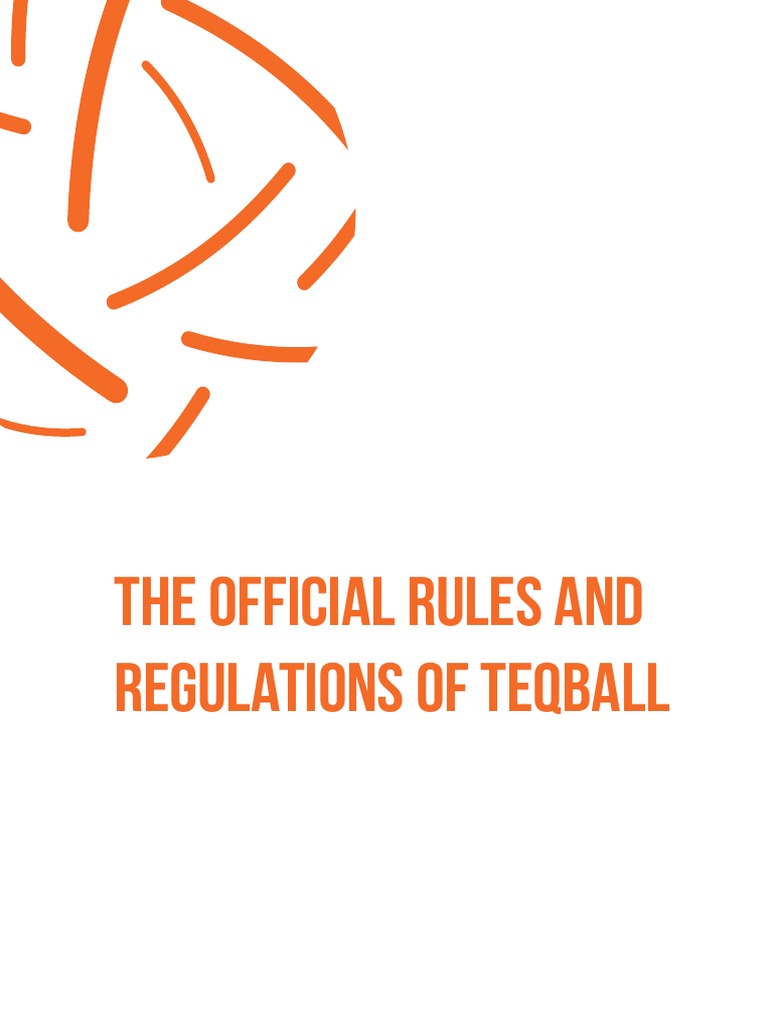 Teqball Official Rules and Dimensions | PDF | Referee | Clothing