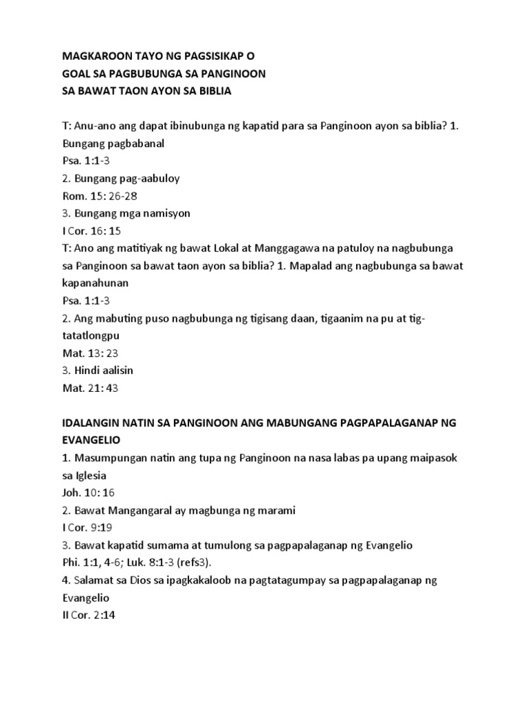 Magkaroon Tayo NG Pagsisikap o | PDF