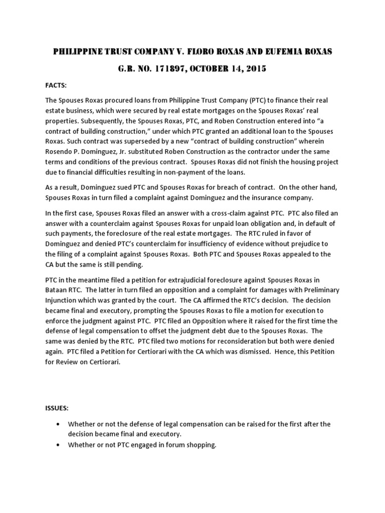 Case No. 122 | PDF | Lawsuit | Private Law