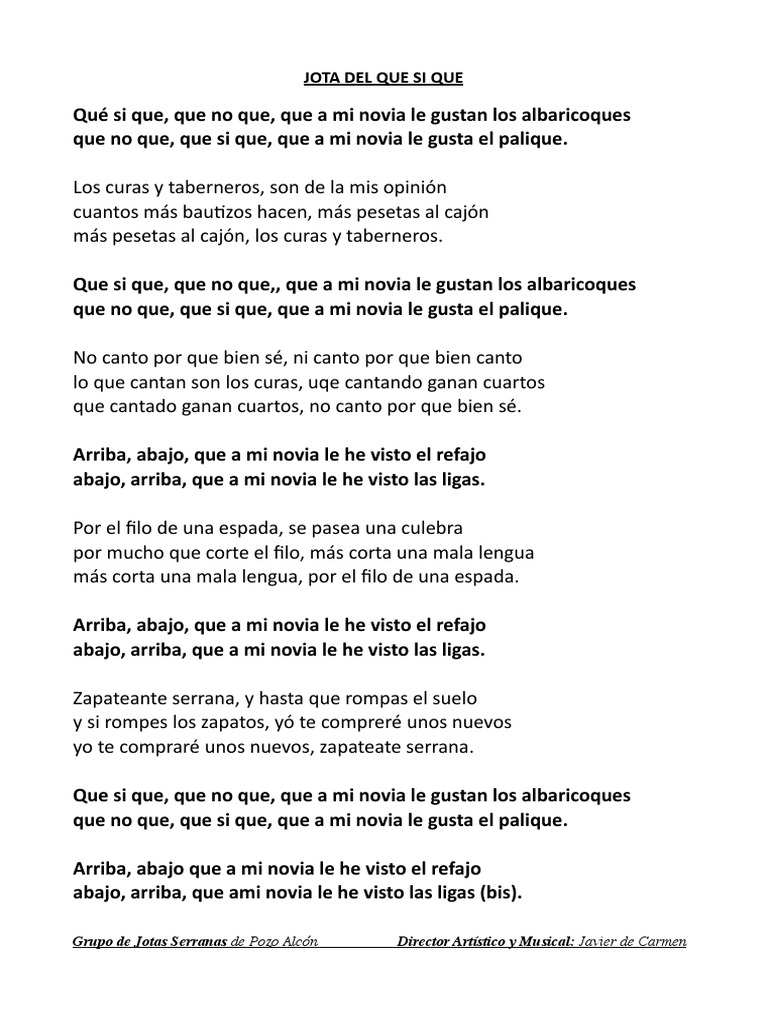 Jota Del Que Si Que | PDF