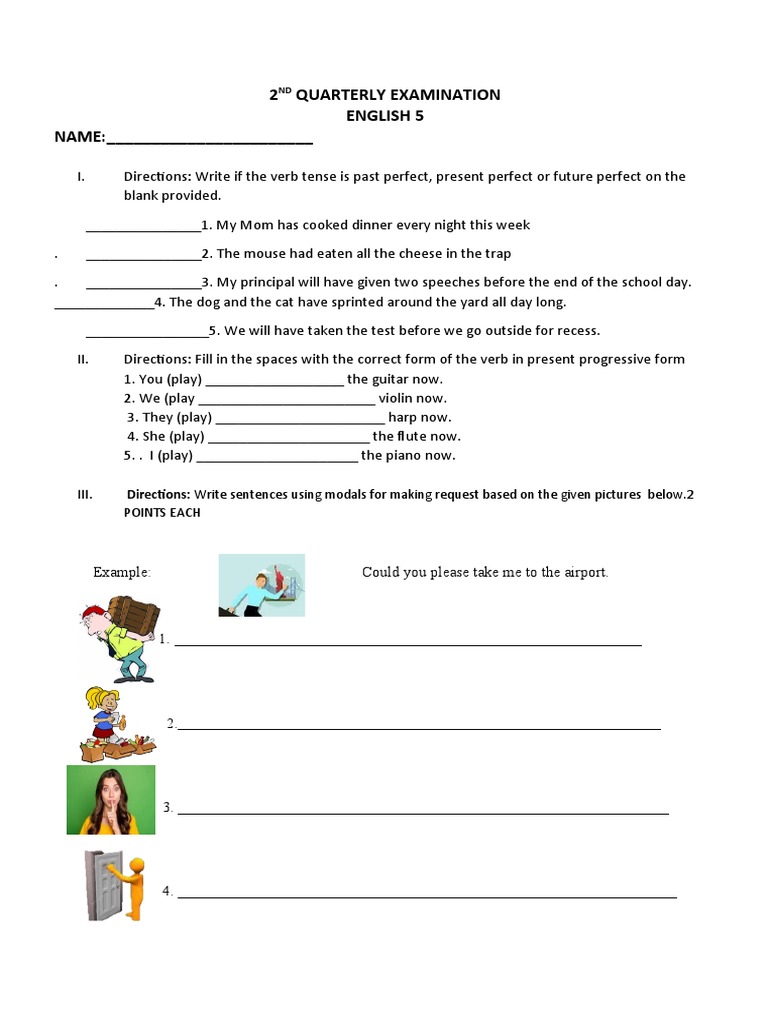 Quarter 2 English 5 Periodical Test | PDF | Contentment | Verb