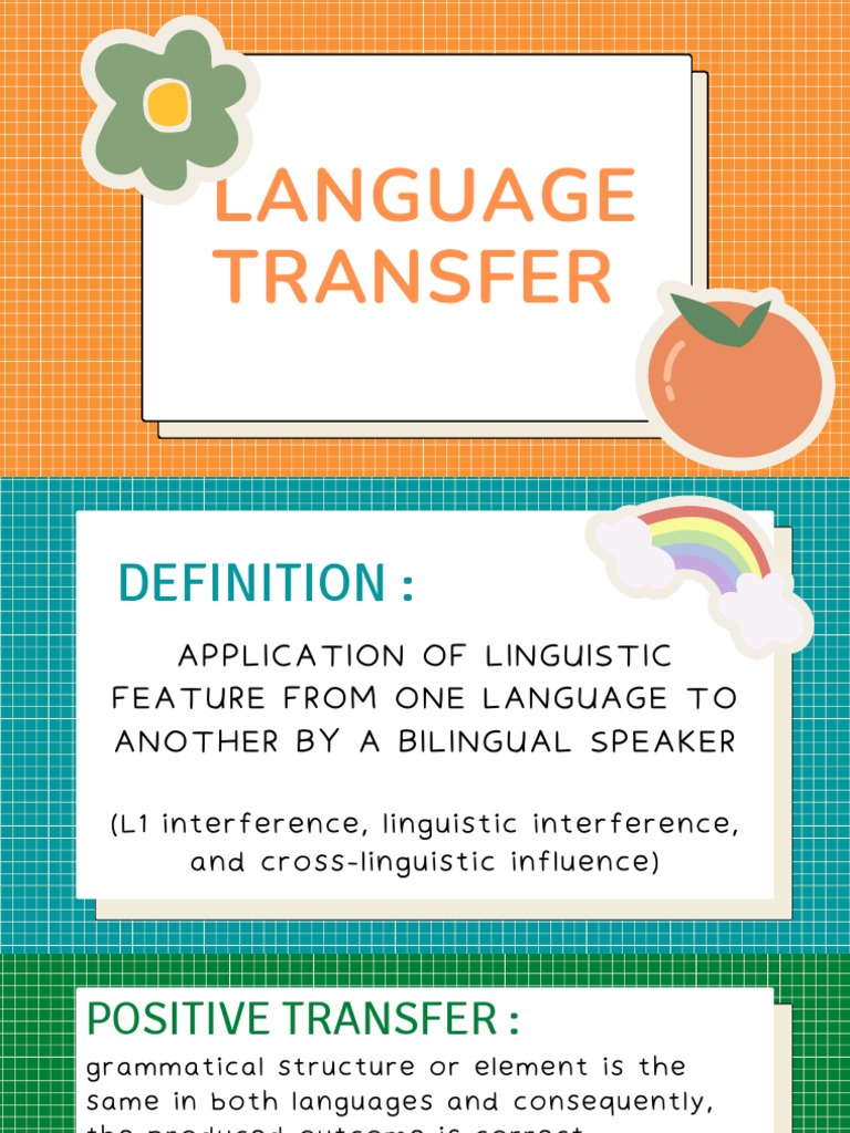 Language Transfer | PDF