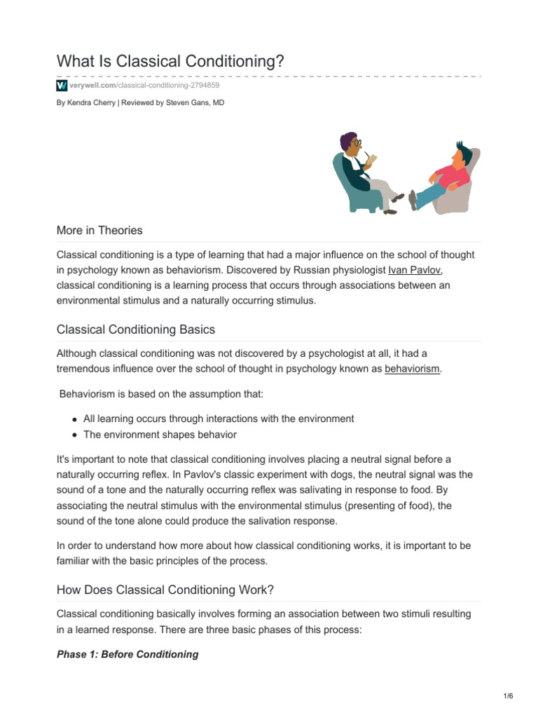 Understanding Classical Conditioning Principles | PDF | Classical ...