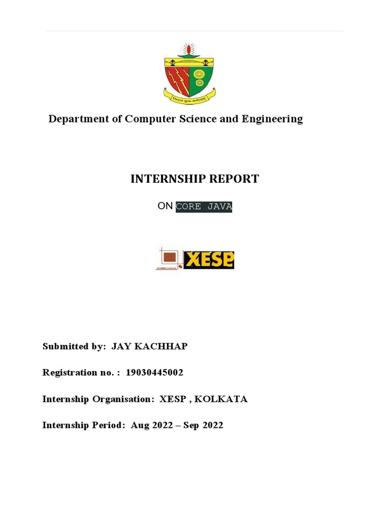 Internship Report | PDF | Java (Programming Language) | Weather Forecasting