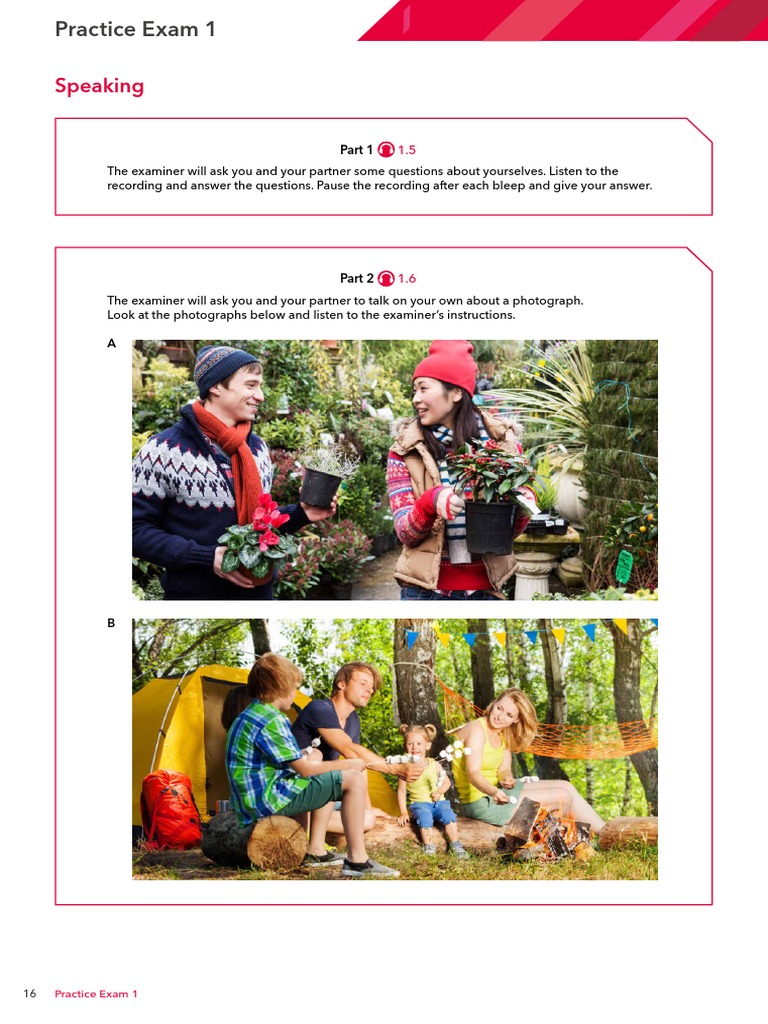 Formula B1 PracticeExam 1-Speaking | PDF