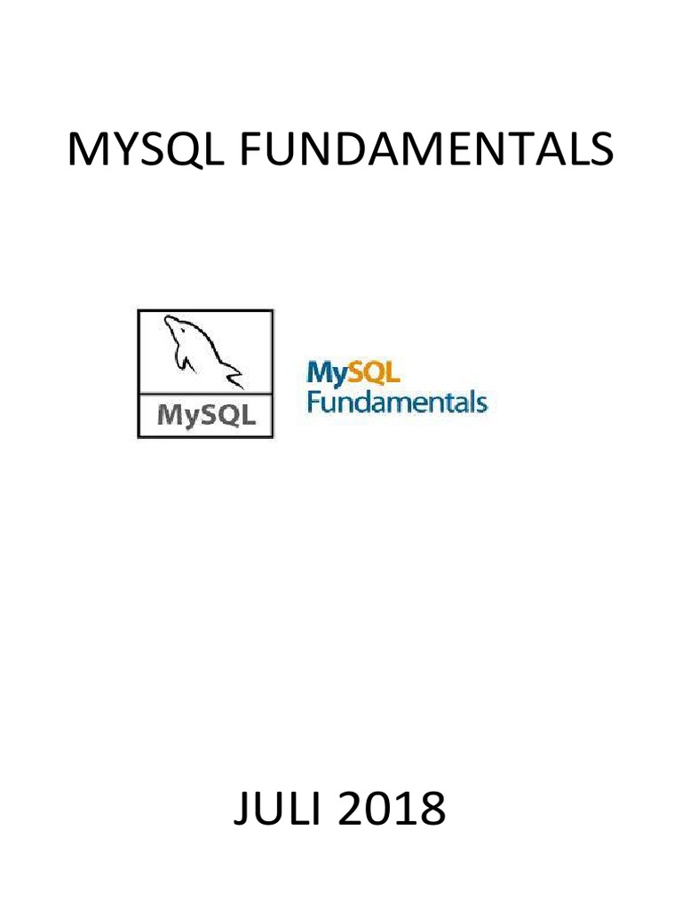 Mysql Fundamentals | PDF
