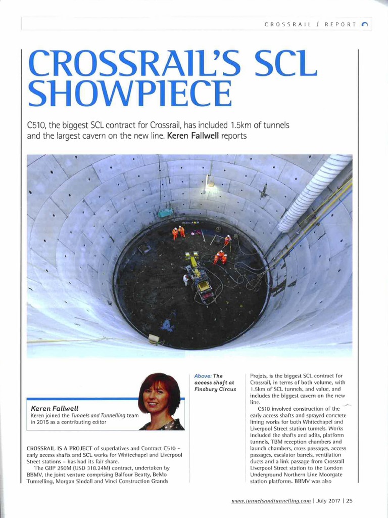 Crossrail's SCL Showpiece | PDF | Tunnel