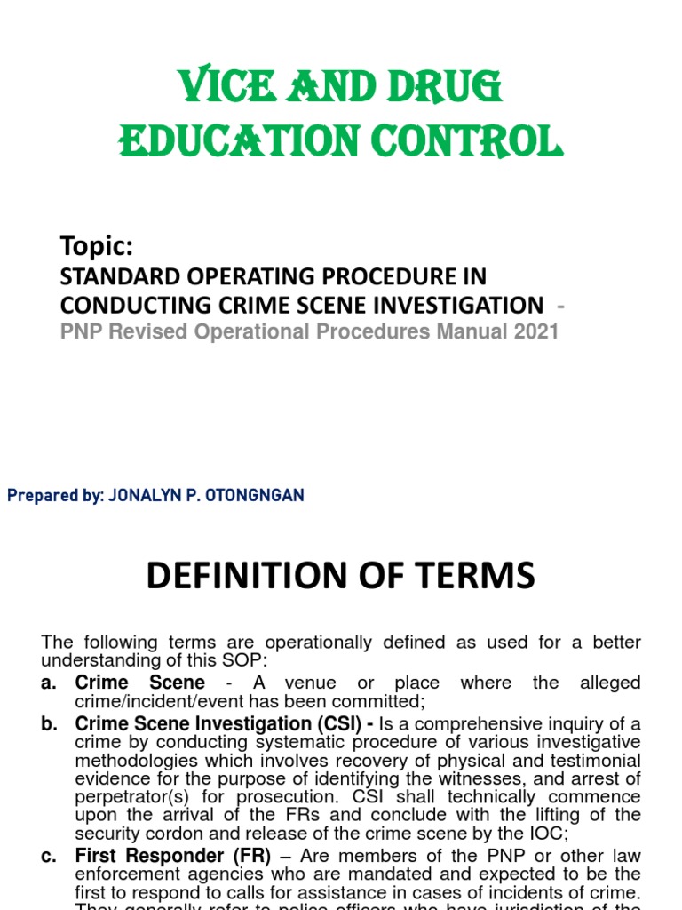 Crime Scene Investigation | PDF | Crime Scene | Forensic Science