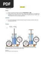 GAS LAWS Notes PDF | PDF | Gases | Applied And Interdisciplinary Physics