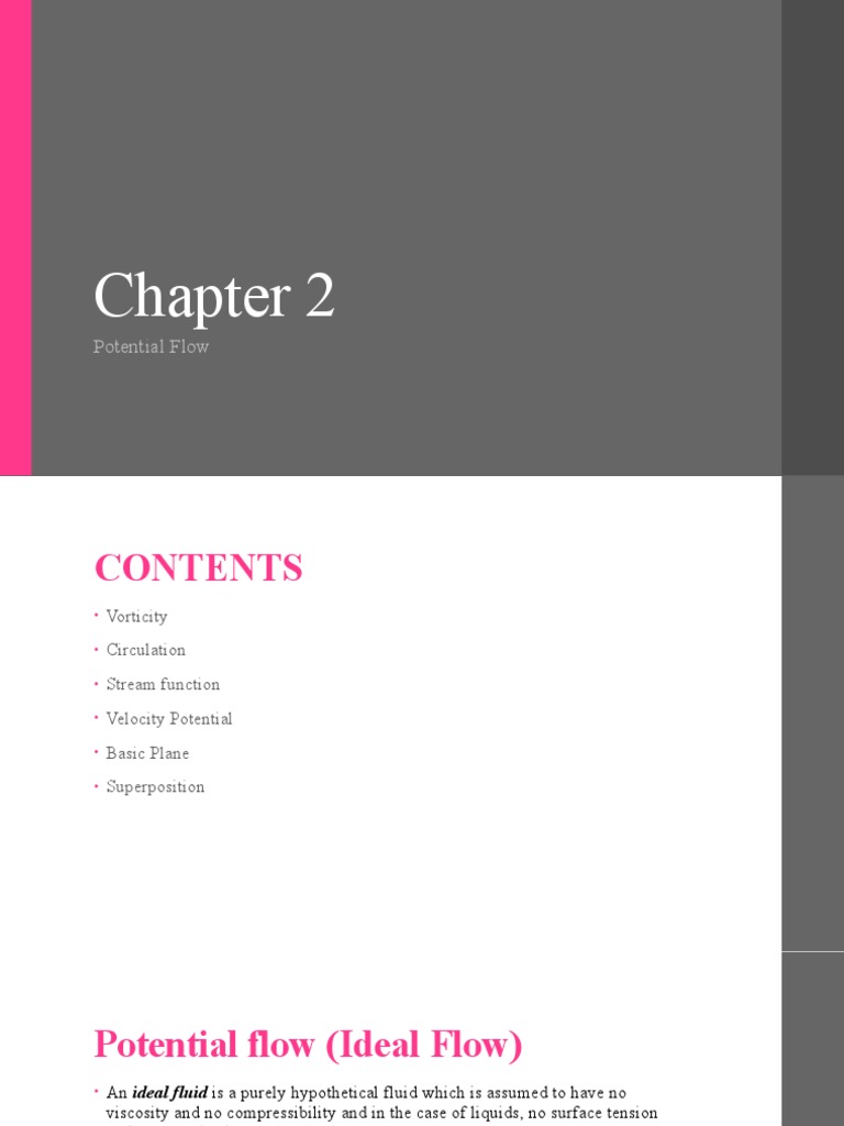 Chapter 2 Potential Flow For Fluid Mechanics | PDF | Fluid Dynamics | Viscosity